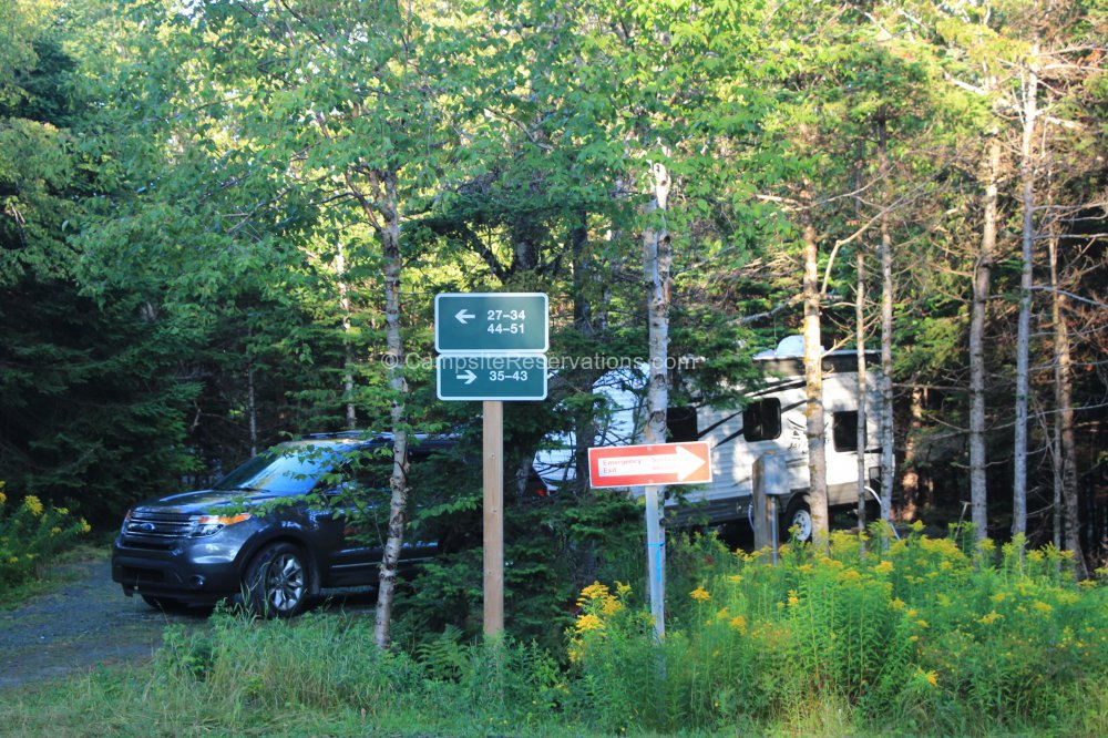 Chignecto North Campground at Fundy National Park, New Brunswick, Canada