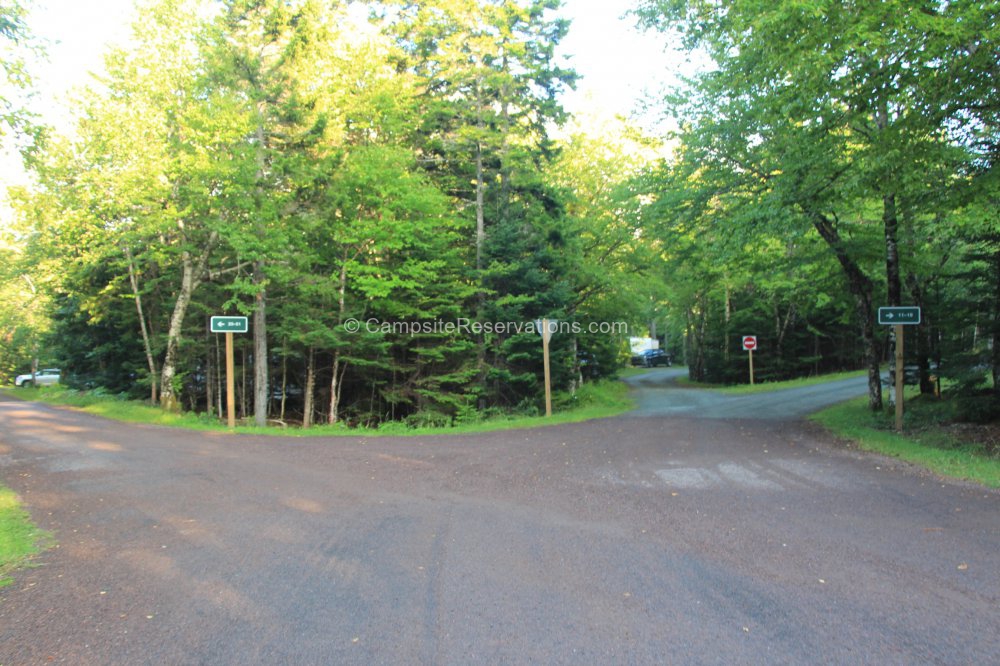 Chignecto North Campground at Fundy National Park, New Brunswick, Canada