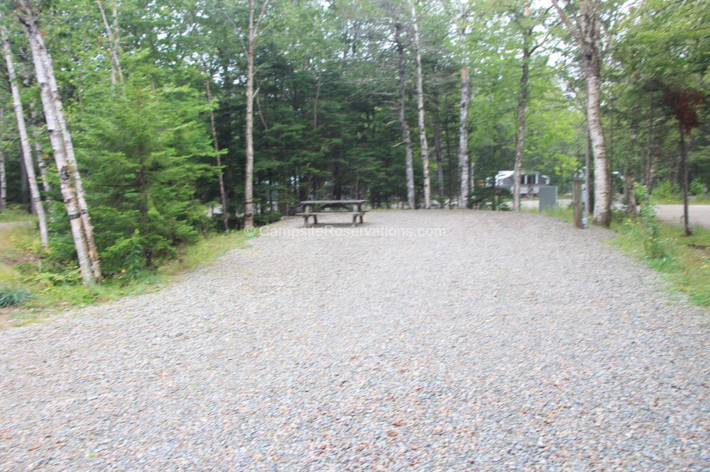 Campsite 237 in Chignecto North Campground at Fundy National Park, New ...