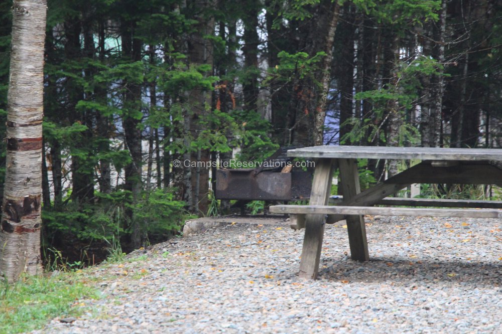 Campsite 237 in Chignecto North Campground at Fundy National Park, New ...