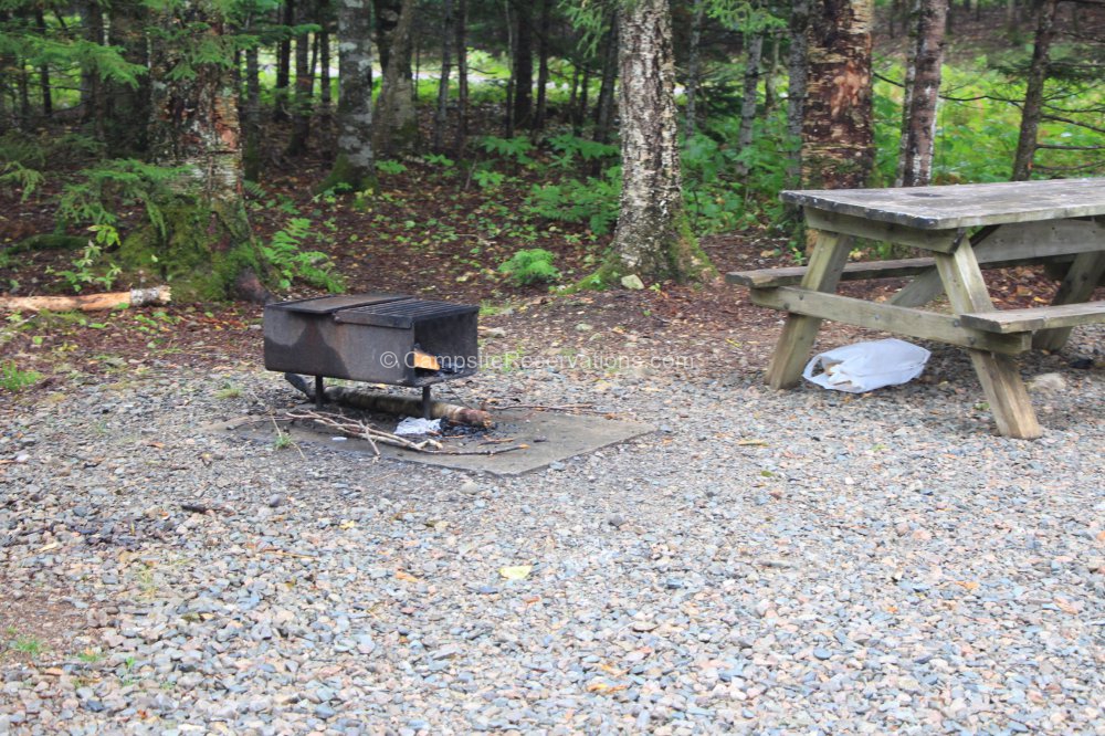 Campsite 240 in Chignecto North Campground at Fundy National Park, New ...