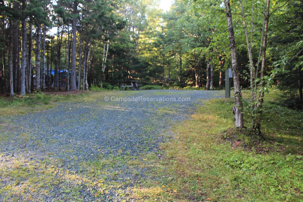 Campsite 021 in Chignecto North Campground at Fundy National Park, New ...