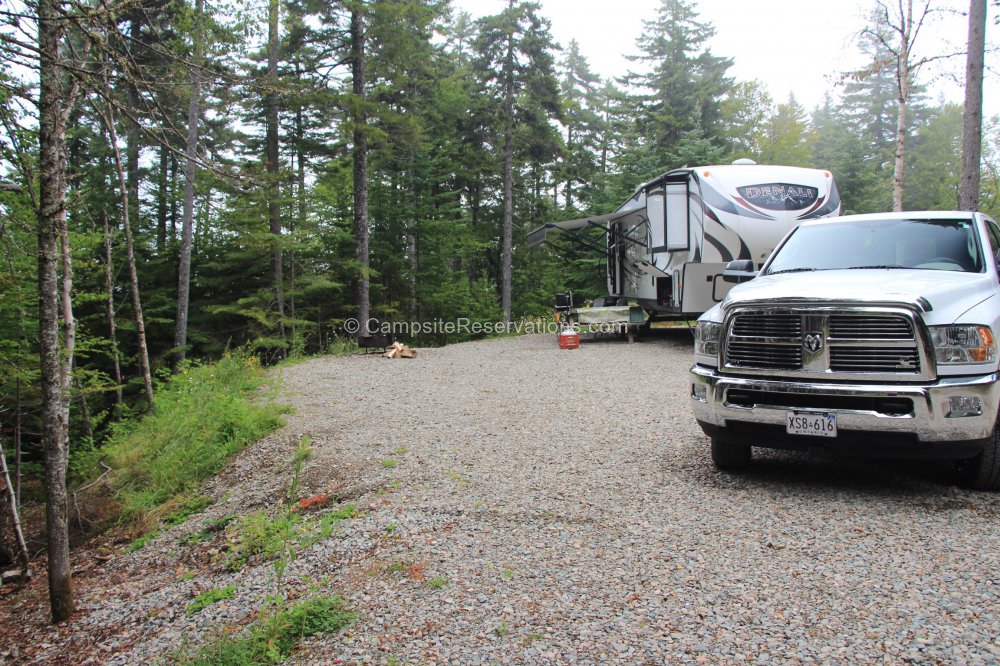 Campsite 224 in Chignecto North Campground at Fundy National Park, New ...