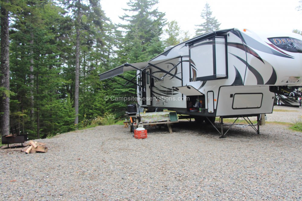 Campsite 224 in Chignecto North Campground at Fundy National Park, New ...