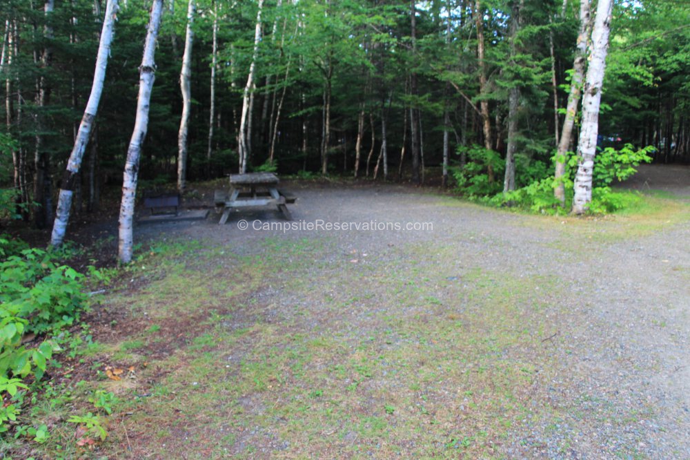 Campsite 278 in Chignecto North Campground at Fundy National Park, New ...