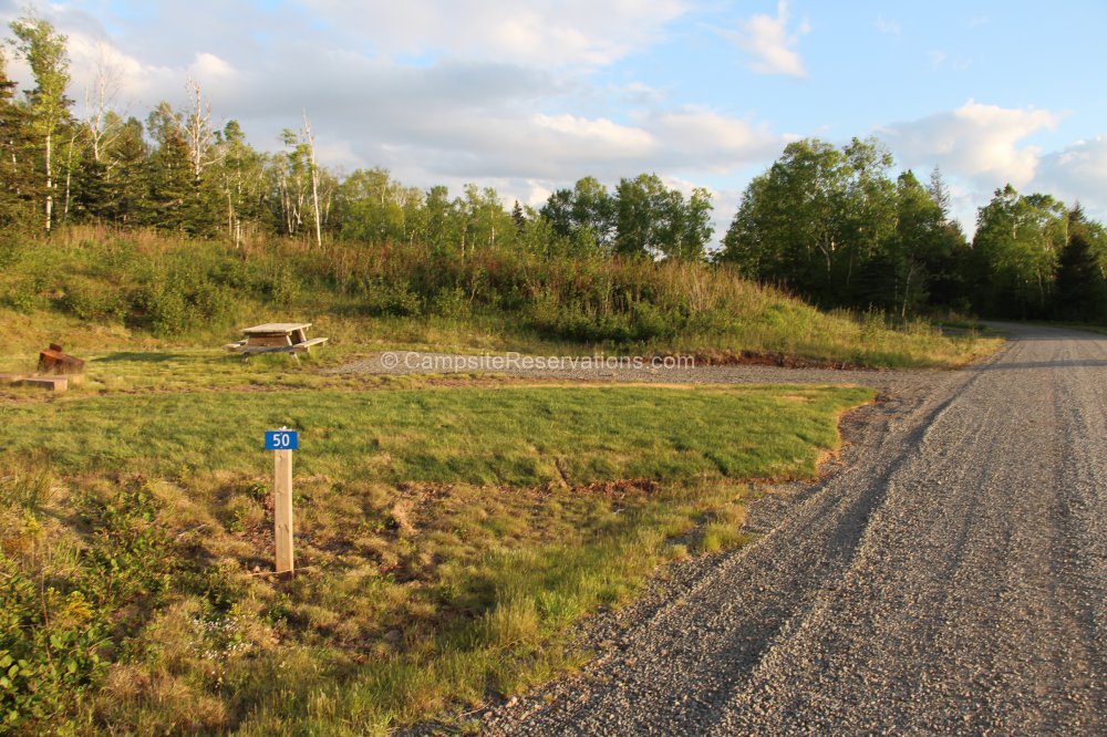 Campsite 50 in Five Islands Provincial Park Campground at Five Islands ...