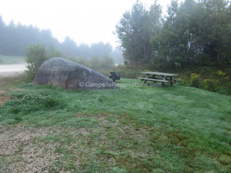 Campsite 115 in Graves Island Provincial Park Campground at Graves ...