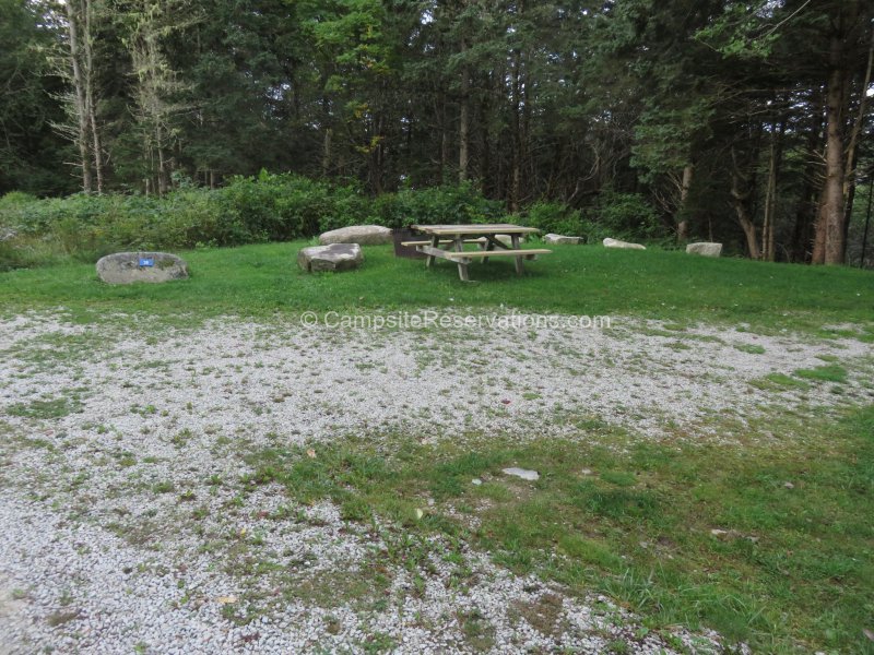 Campsite 38 in Graves Island Provincial Park Campground at Graves ...