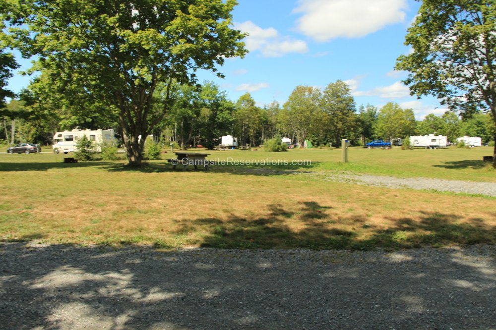 Campsite 002 in Mira River Provincial Park Campground at Mira River ...