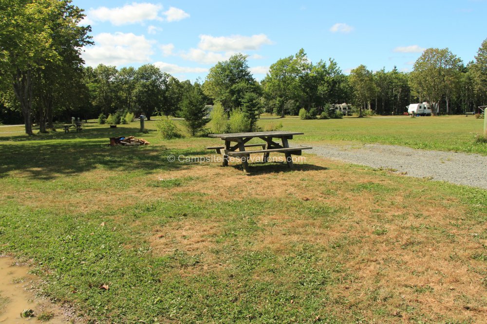 Campsite 006 in Mira River Provincial Park Campground at Mira River ...
