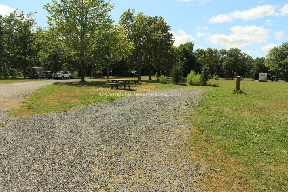 Campsite 006 in Mira River Provincial Park Campground at Mira River ...