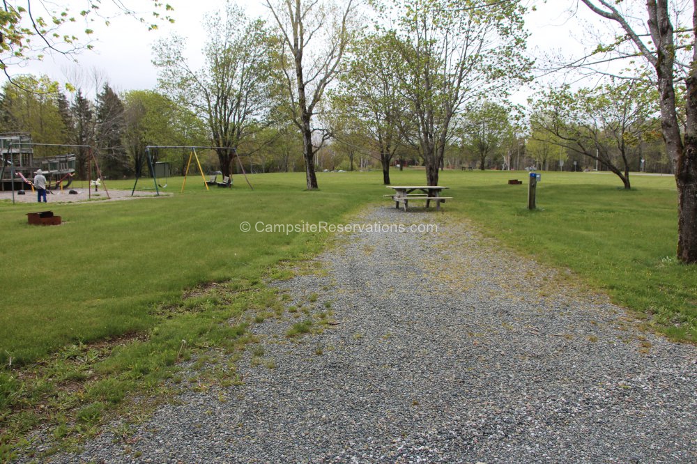Campsite 009 in Mira River Provincial Park Campground at Mira River ...