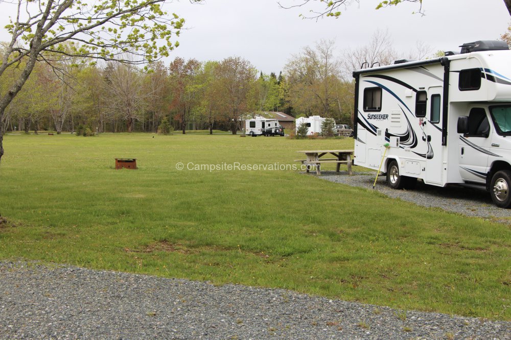 Campsite 010 in Mira River Provincial Park Campground at Mira River ...