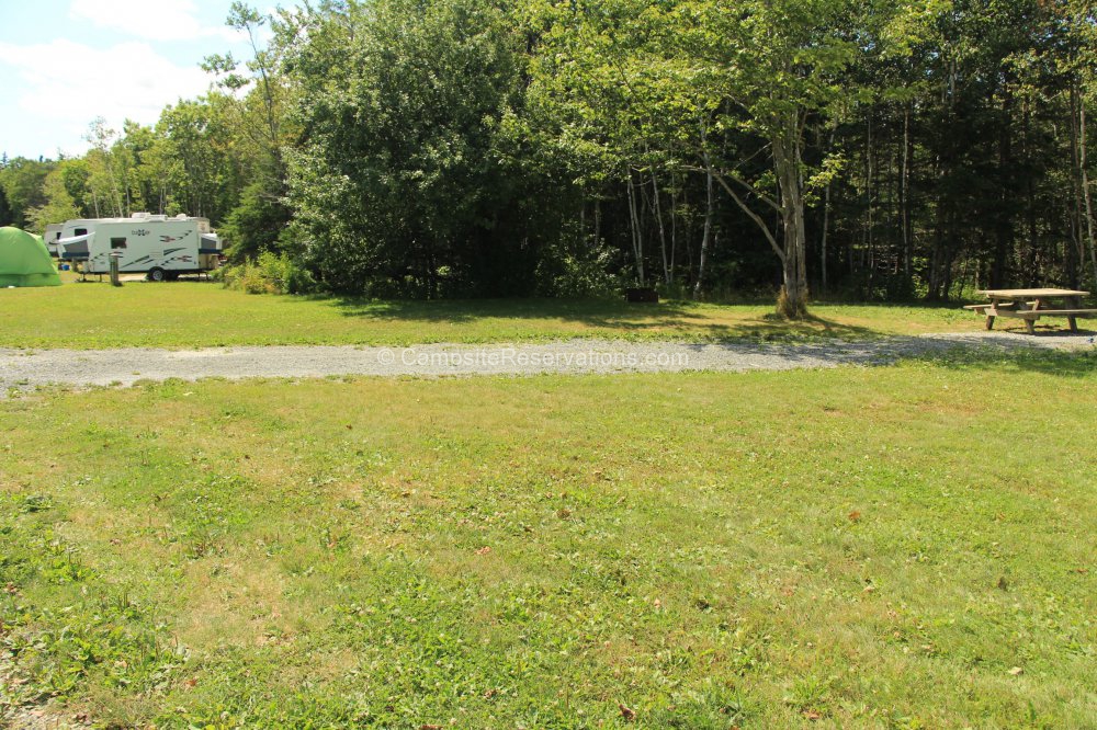 Campsite 019 in Mira River Provincial Park Campground at Mira River ...
