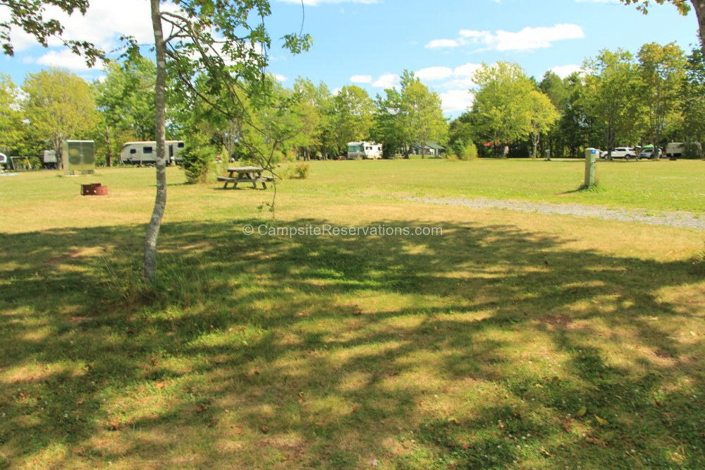 Campsite 020 in Mira River Provincial Park Campground at Mira River ...