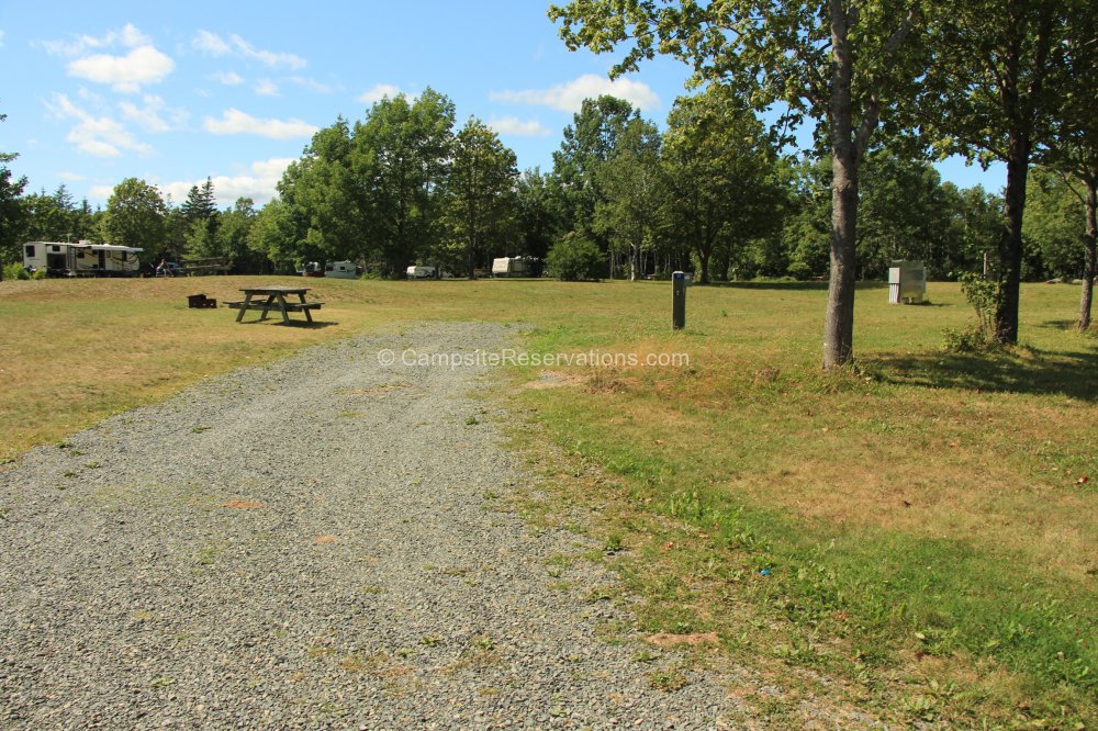 Campsite 030 in Mira River Provincial Park Campground at Mira River ...