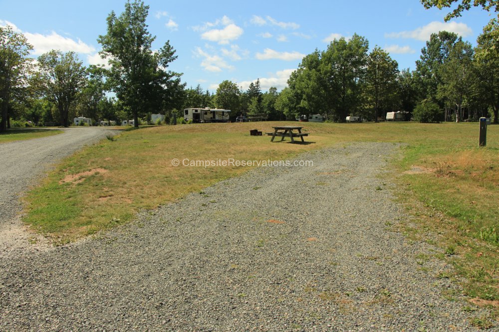 Campsite 030 in Mira River Provincial Park Campground at Mira River ...