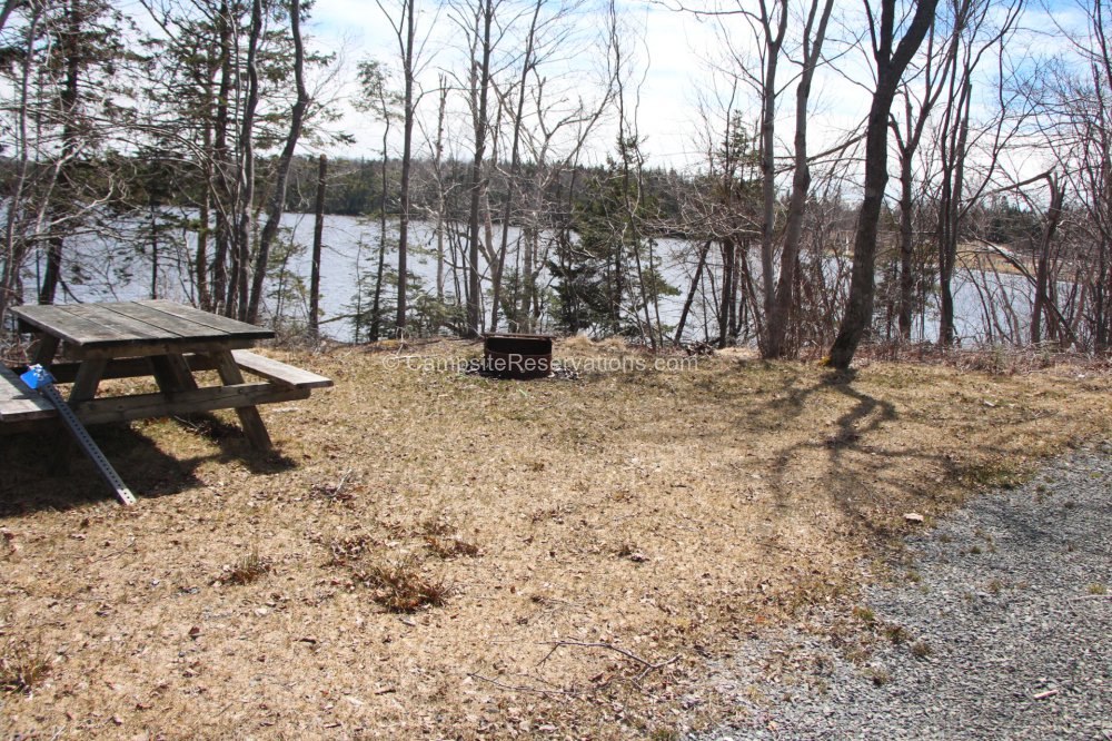 Campsite 034 in Mira River Provincial Park Campground at Mira River ...