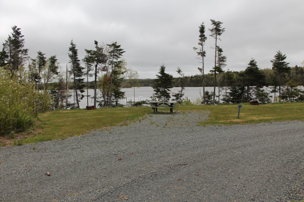 Campsite 036 in Mira River Provincial Park Campground at Mira River ...