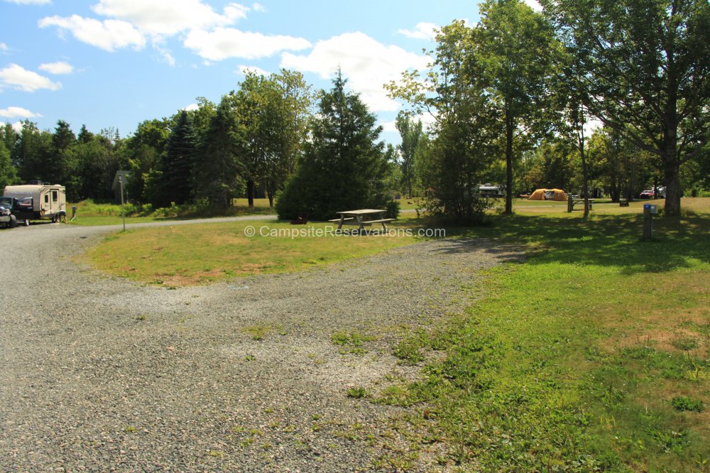 Campsite 040 in Mira River Provincial Park Campground at Mira River ...