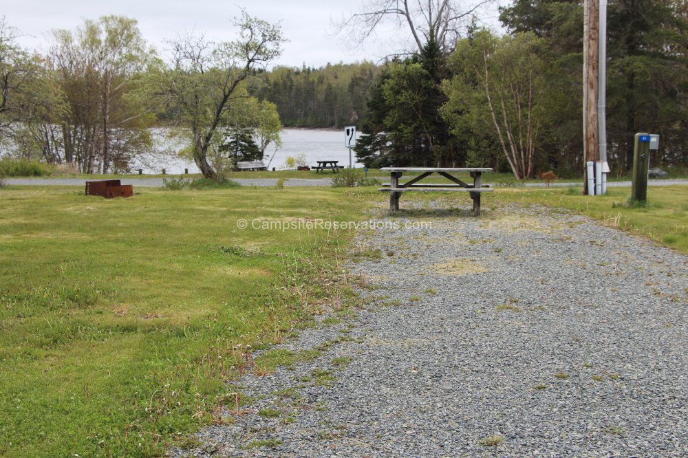 Campsite 041 in Mira River Provincial Park Campground at Mira River ...
