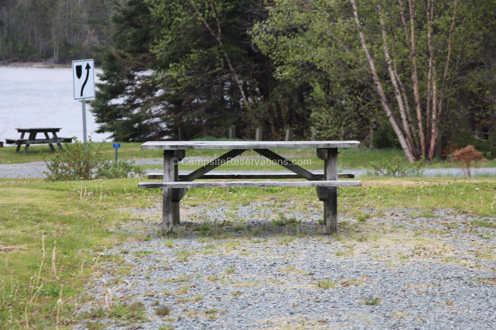 Campsite 041 in Mira River Provincial Park Campground at Mira River ...