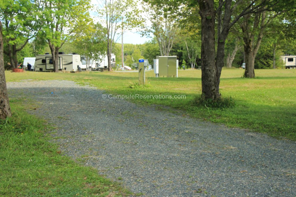 Campsite 049 in Mira River Provincial Park Campground at Mira River ...