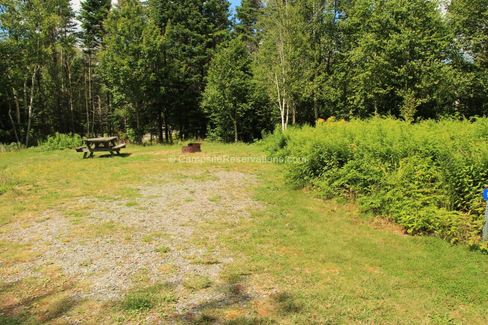 Campsite 090 in Mira River Provincial Park Campground at Mira River ...