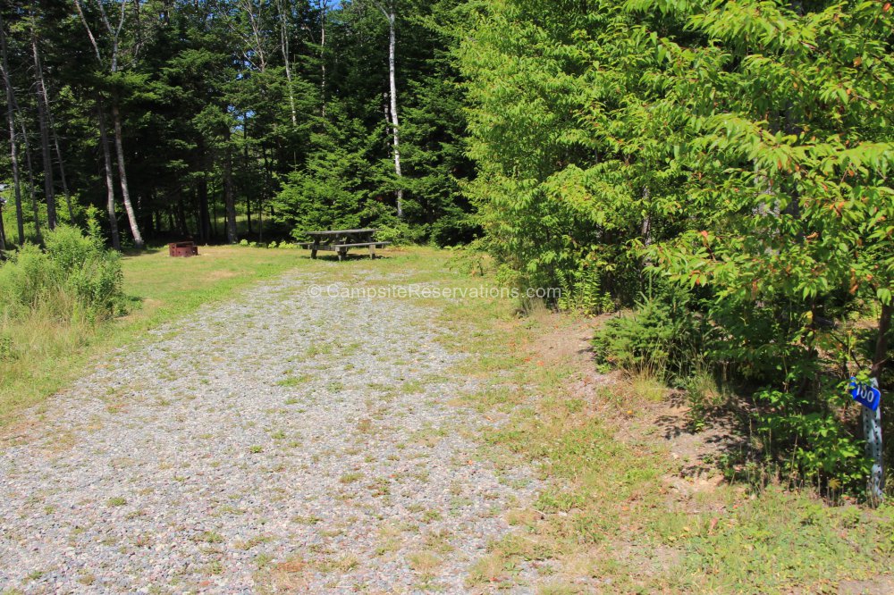 Campsite 100 in Mira River Provincial Park Campground at Mira River ...