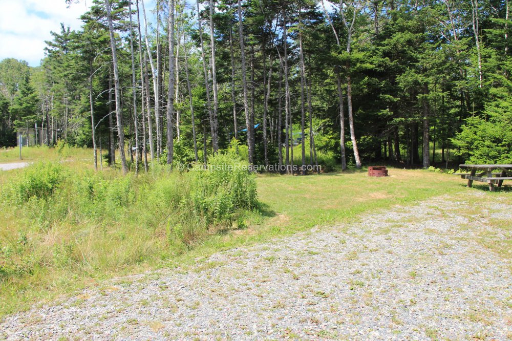 Campsite 100 in Mira River Provincial Park Campground at Mira River ...