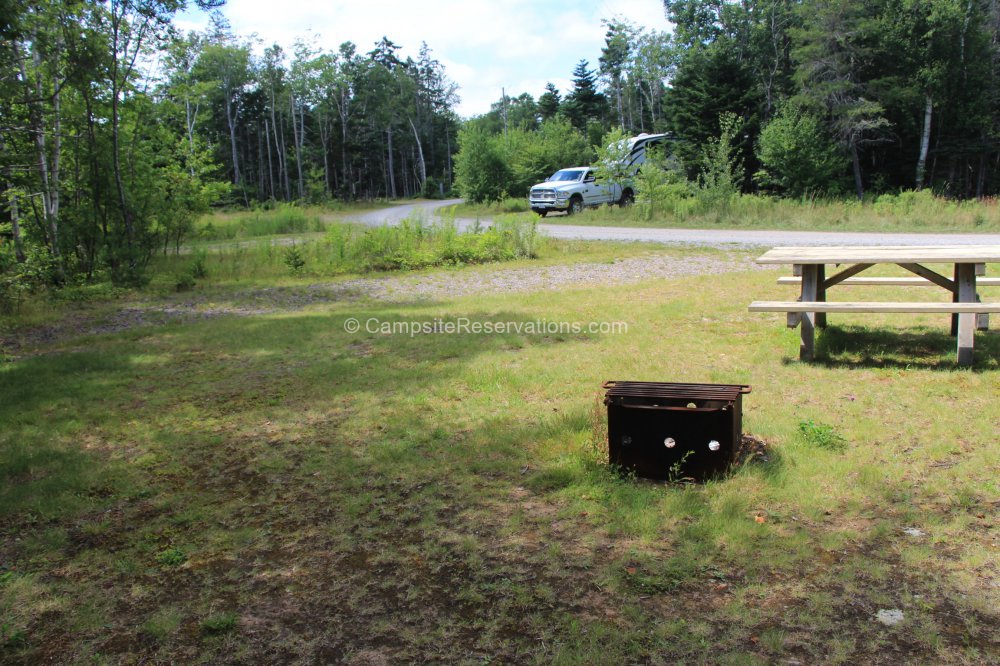 Campsite 107 in Mira River Provincial Park Campground at Mira River ...