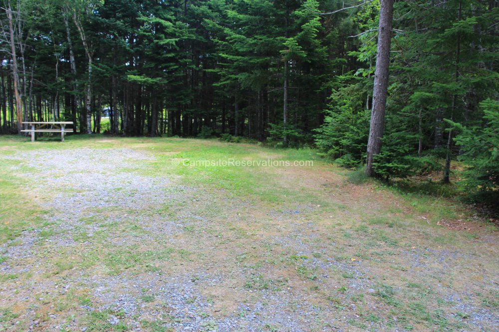 Campsite 116 in Mira River Provincial Park Campground at Mira River ...