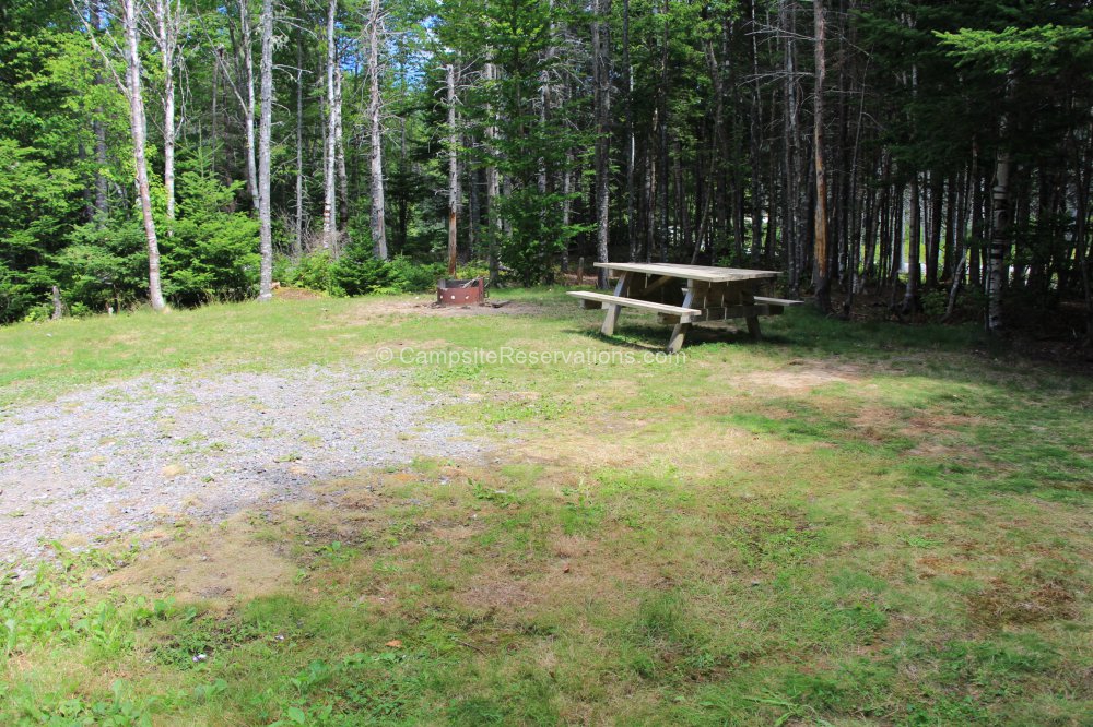 Campsite 116 in Mira River Provincial Park Campground at Mira River ...