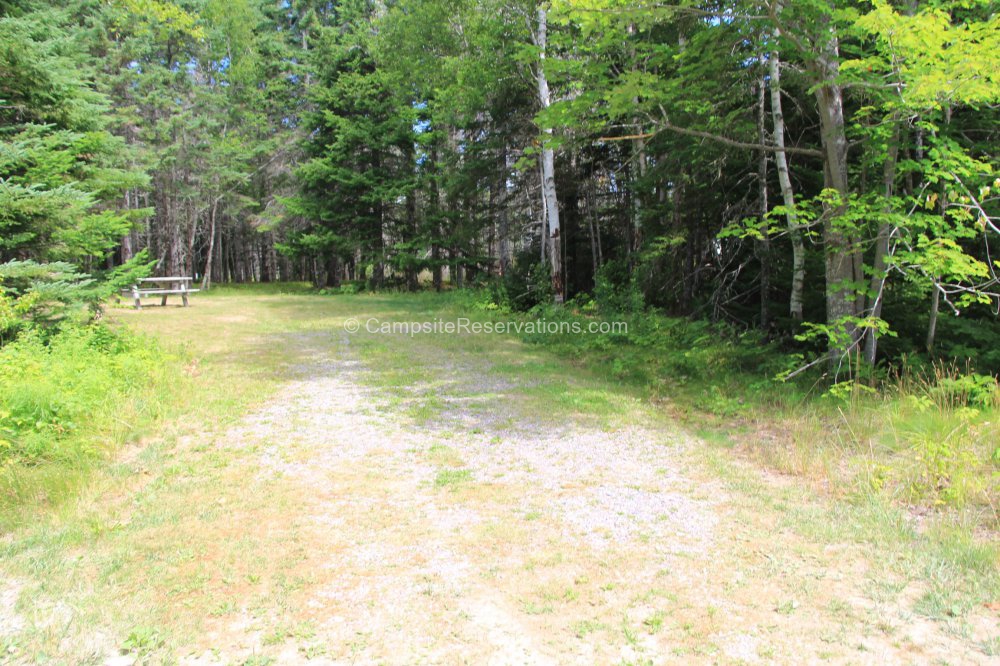 Campsite 120 in Mira River Provincial Park Campground at Mira River ...