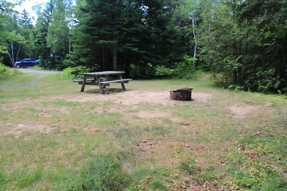 Campsite 120 in Mira River Provincial Park Campground at Mira River ...