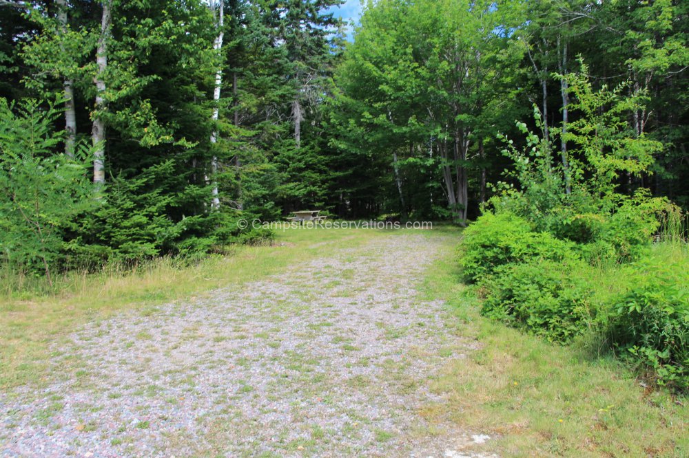 Campsite 122 in Mira River Provincial Park Campground at Mira River ...