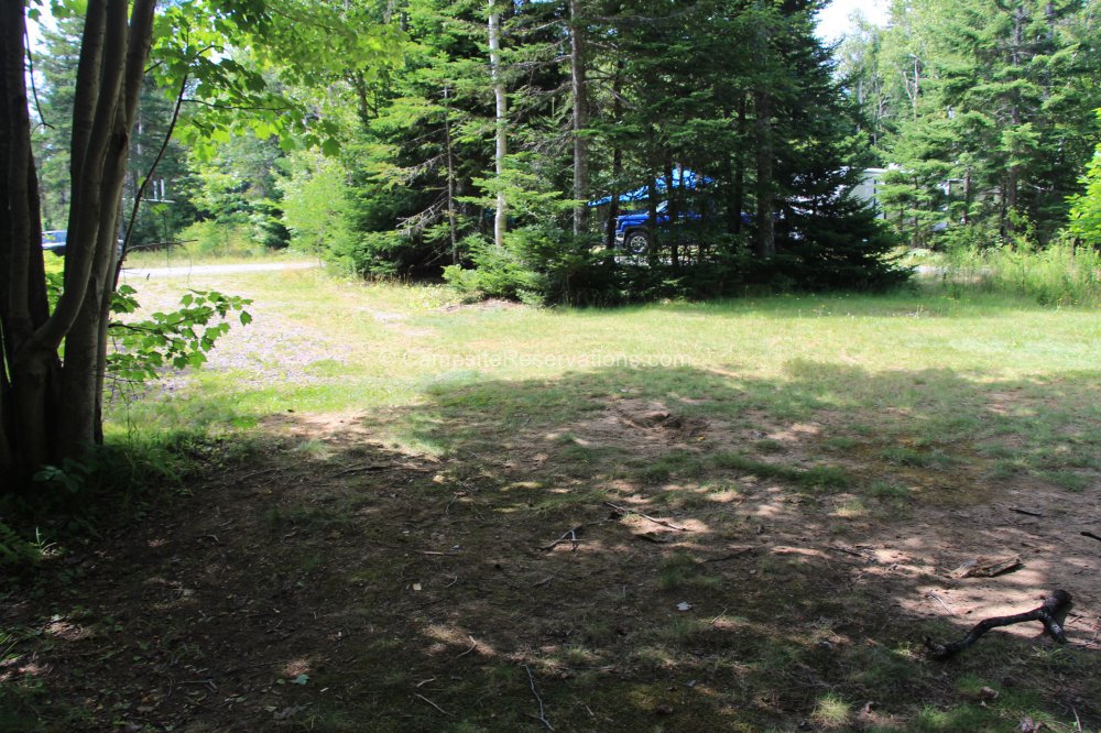 Campsite 122 in Mira River Provincial Park Campground at Mira River ...