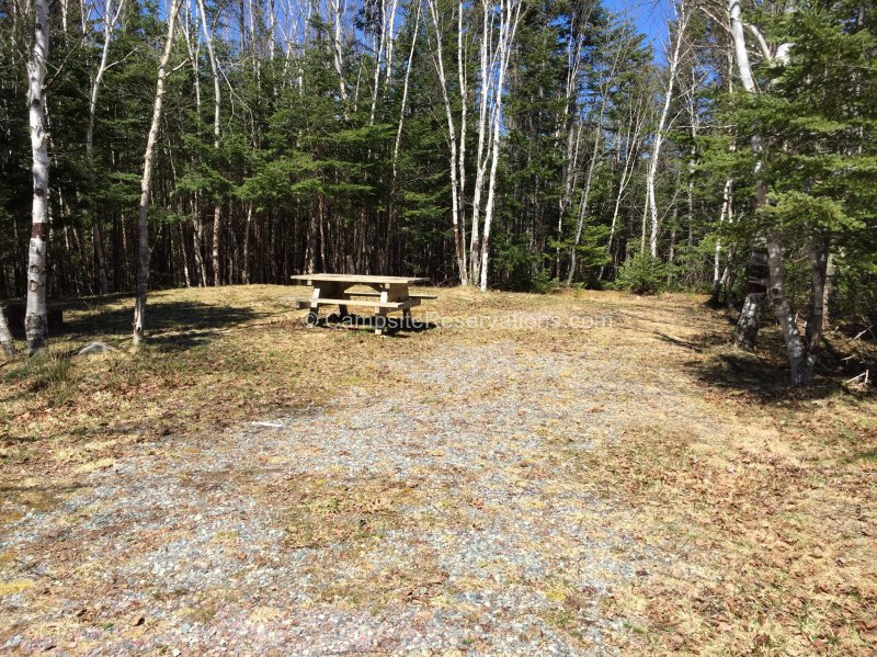 Campsite 125 in Mira River Provincial Park Campground at Mira River ...