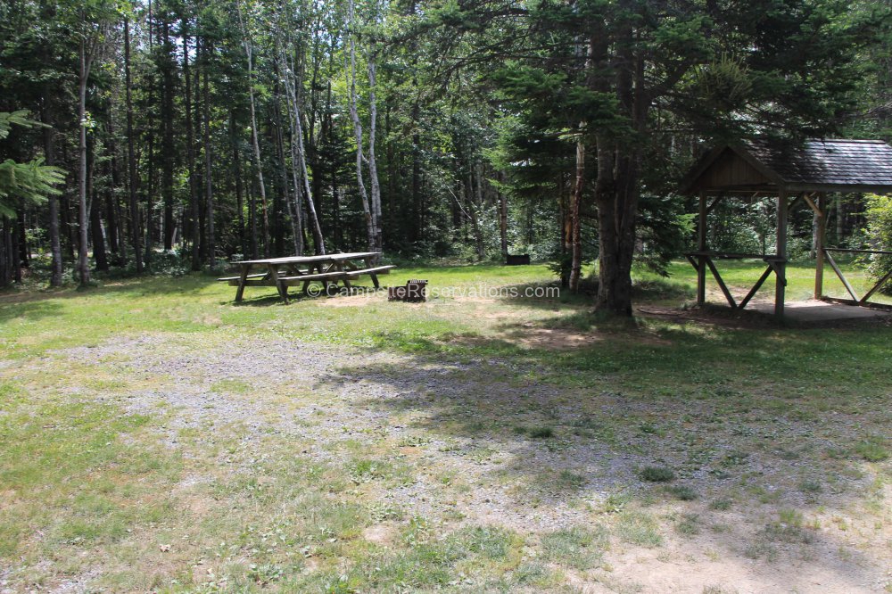 Campsite 126 in Mira River Provincial Park Campground at Mira River ...