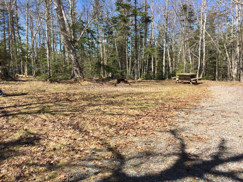 Campsite 129 in Mira River Provincial Park Campground at Mira River ...