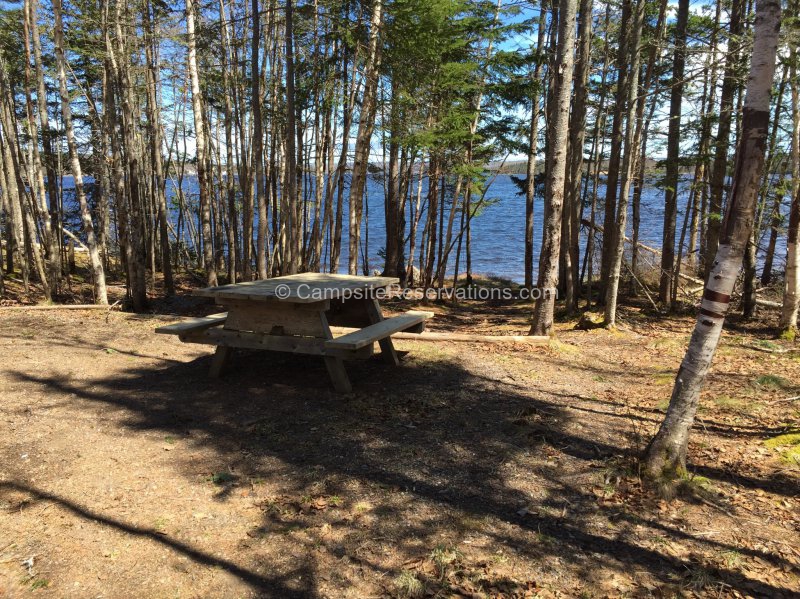 Campsite 141 in Mira River Provincial Park Campground at Mira River ...