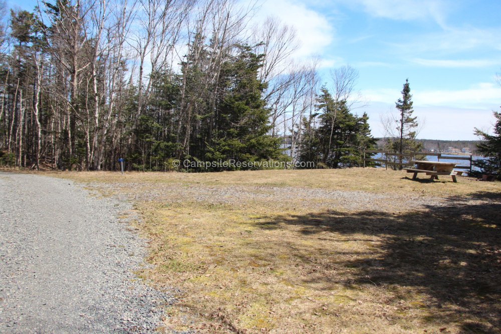 Campsite 159 in Mira River Provincial Park Campground at Mira River ...