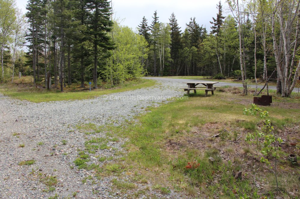 Campsite 168 in Mira River Provincial Park Campground at Mira River ...