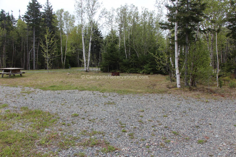 Campsite 169 in Mira River Provincial Park Campground at Mira River ...