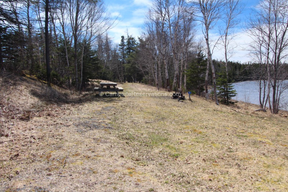 Campsite 186 in Mira River Provincial Park Campground at Mira River ...
