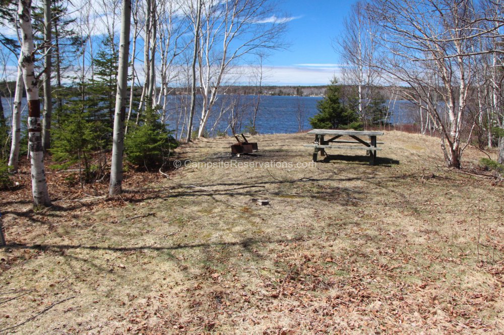 Campsite 187 in Mira River Provincial Park Campground at Mira River ...