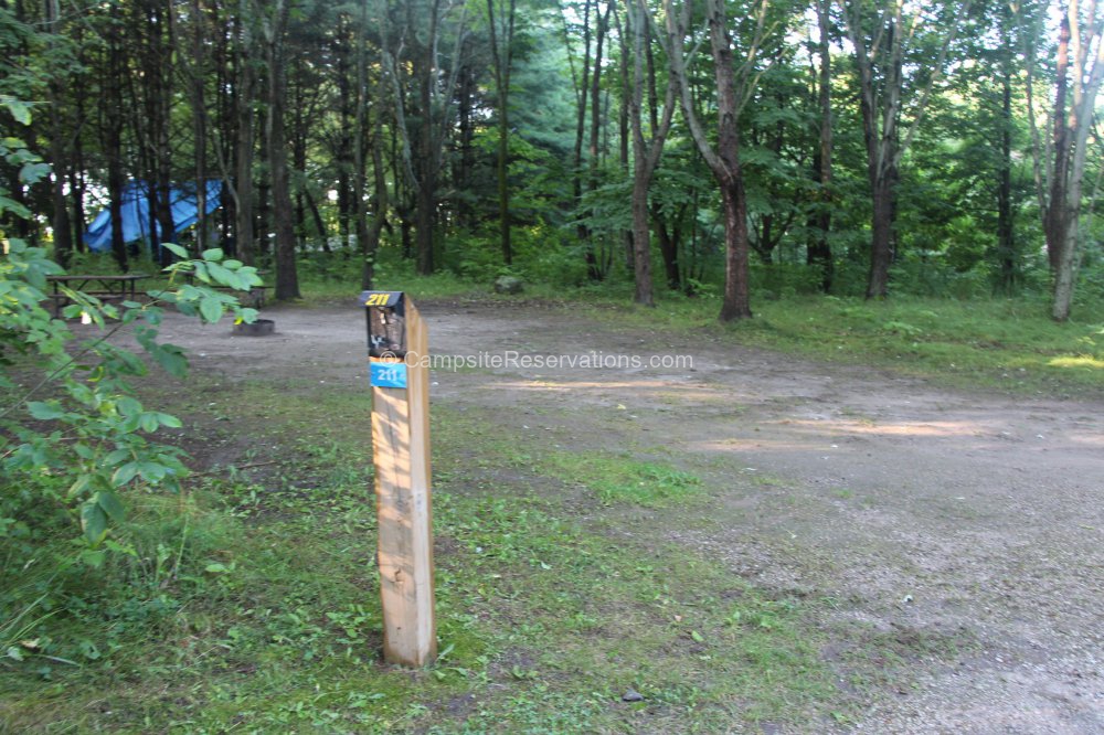 Photo of Campsite 211 in Lakeview Campground at Bass Lake Provincial ...