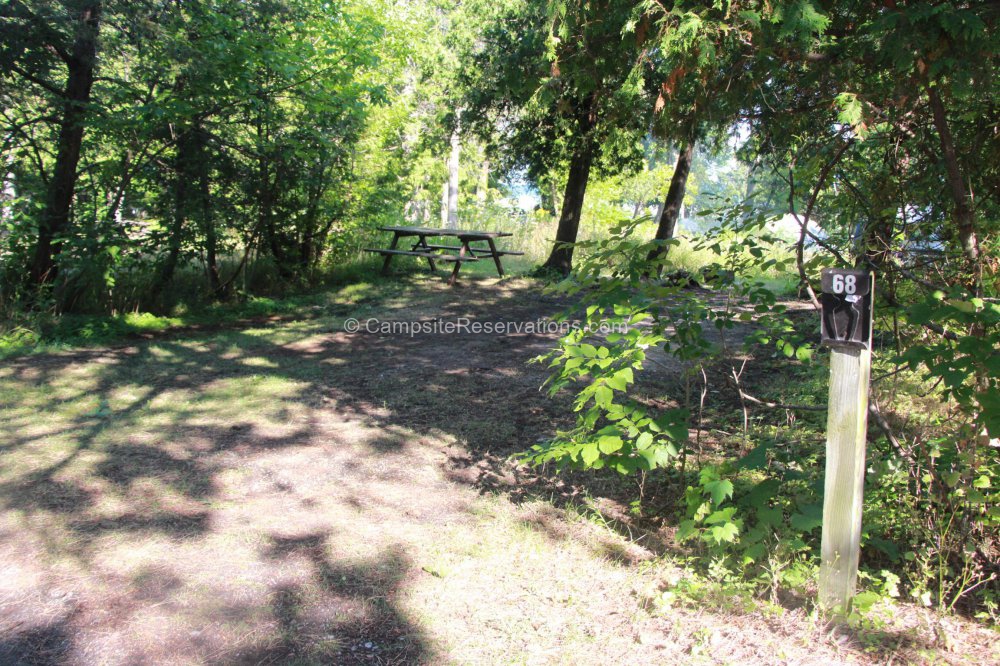 Campsite 068 in Craigleith Provincial Park Campground - A Loop at ...