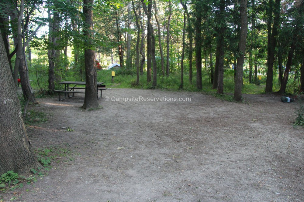 Campsite 100 in Craigleith Provincial Park Campground - B Loop at ...