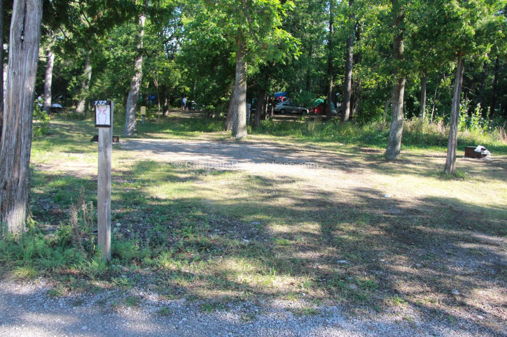 Campsite 132 in Craigleith Provincial Park Campground - B Loop at ...